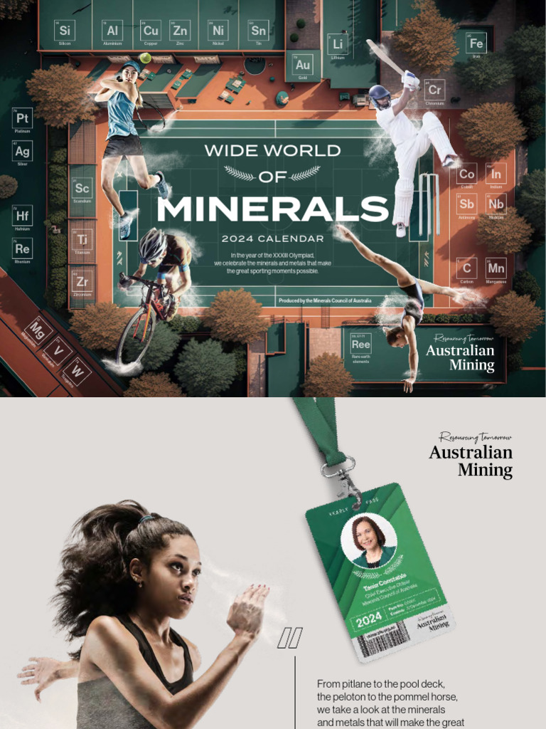 Wide World of Minerals Calendar 2024 | PDF | Metals | Manganese