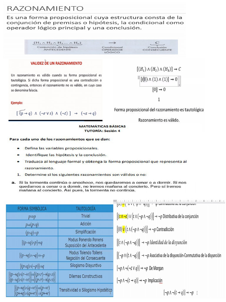 Operadores Logicos Ejercicos | PDF