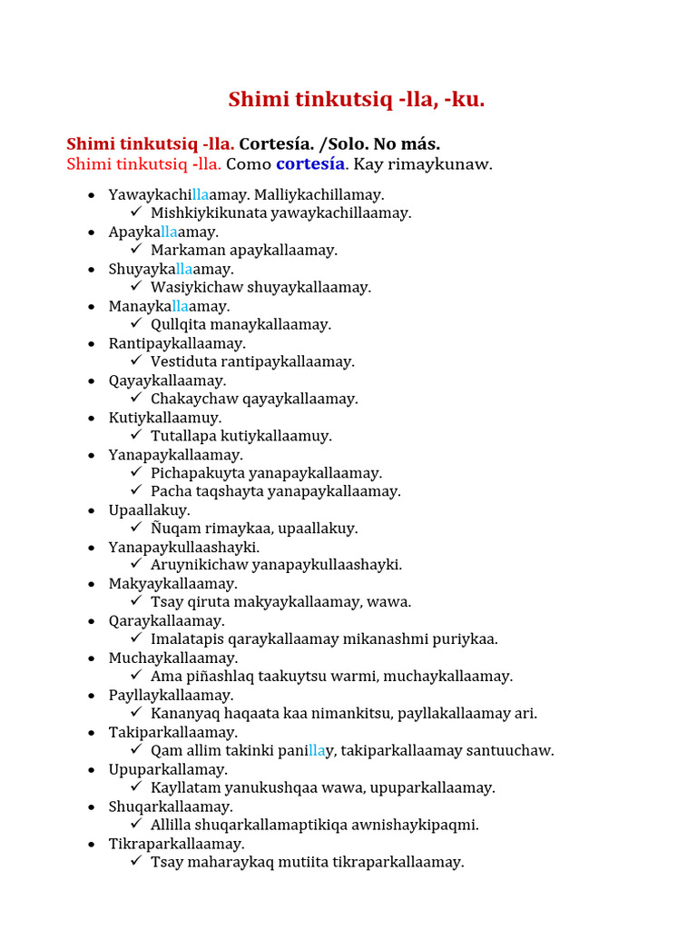 Shimi Tinkutsiq: Frases y Reflexiones | PDF | Wellness