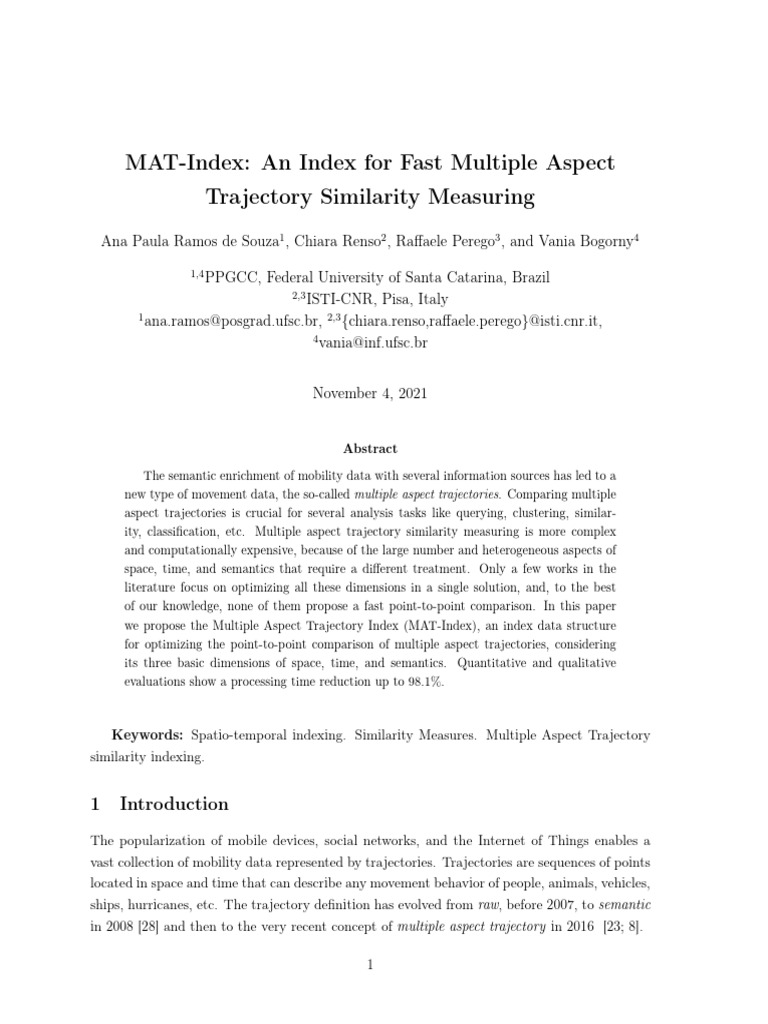 MAT Index TGIS Final Version Accepted | PDF | Search Engine Indexing | Time
