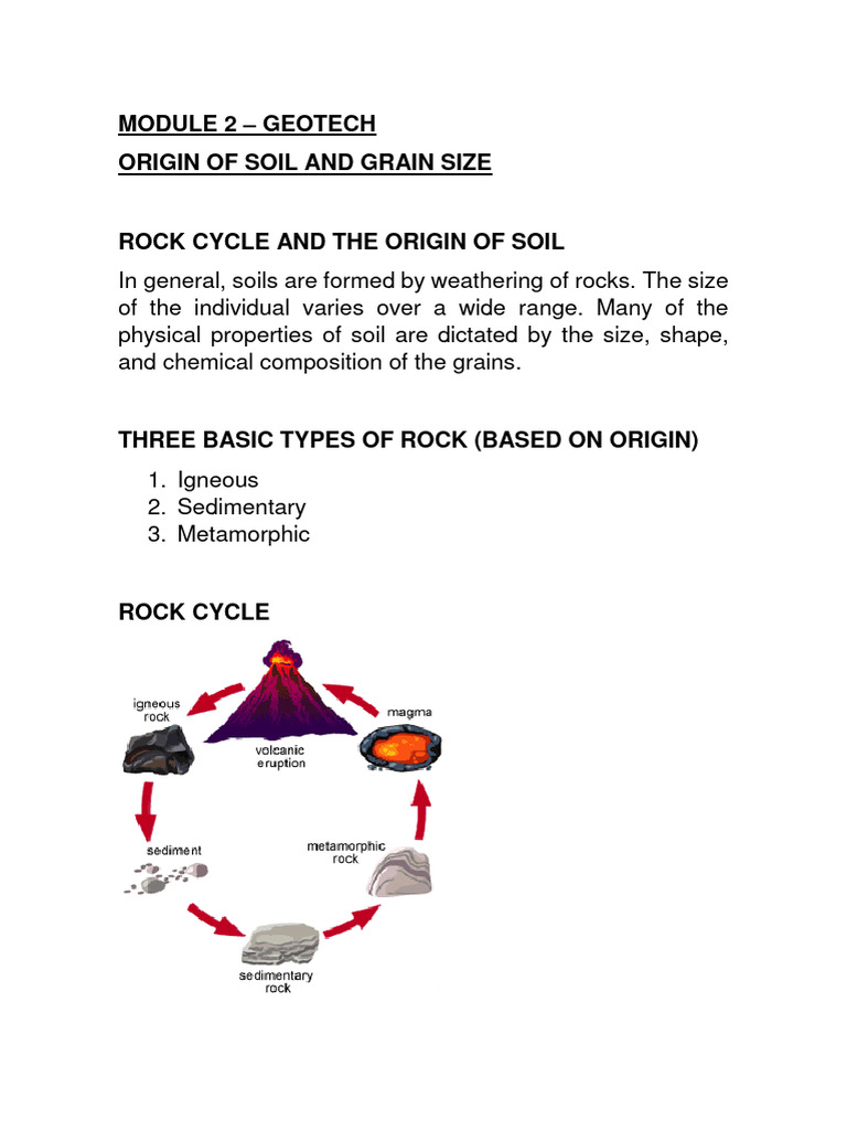 MODULE 2 Geotech | PDF | Rock (Geology) | Igneous Rock