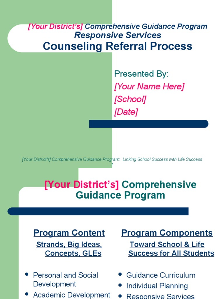 Counseling Referral Process: Responsive Services | Download Free PDF ...