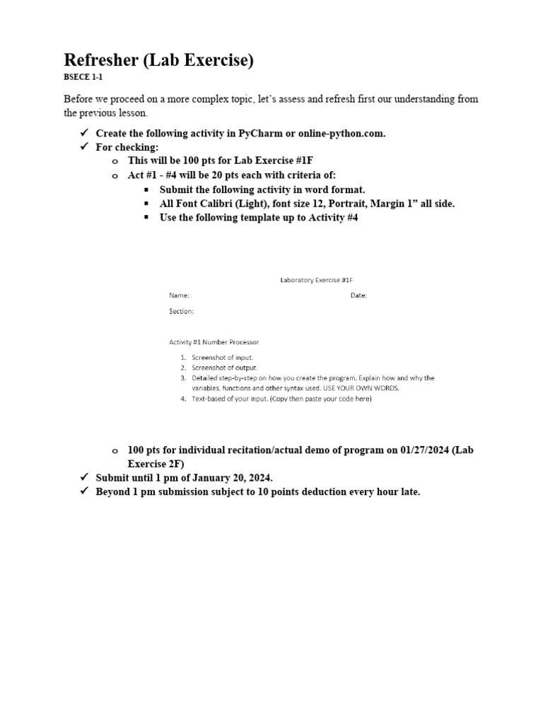 Cmpe 012 1 1 Lab Exercises 1f Pdf Control Flow Computer Programming 4415