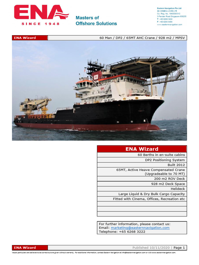 Specs ENA Wizard | PDF