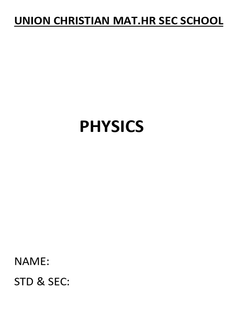 Physics Assignment Pdf