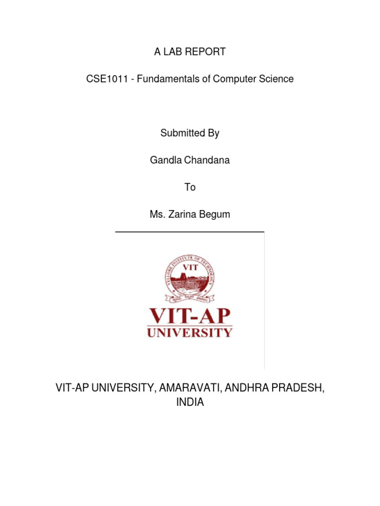 CSE Lab Report Submission | PDF | Technology & Engineering