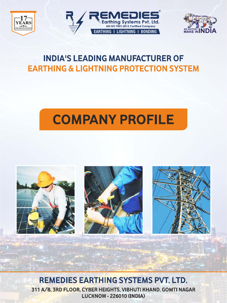 COMPANY PROFILE-REMEDIES EARTHING SYSTEMS PVT. LTD (25 PGS) | PDF