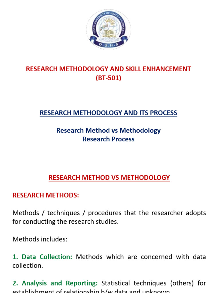 Lecture 8 Research Methodology | PDF | Methodology | Hormone Replacement Therapy