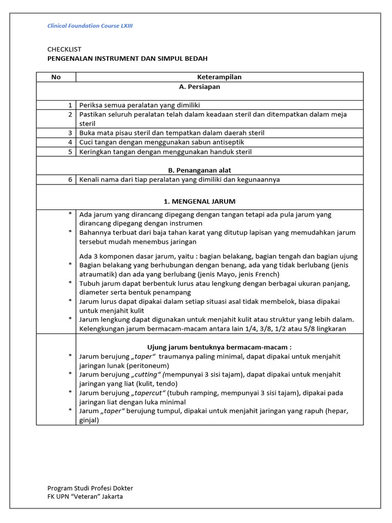 Basic Surgical Skill | PDF