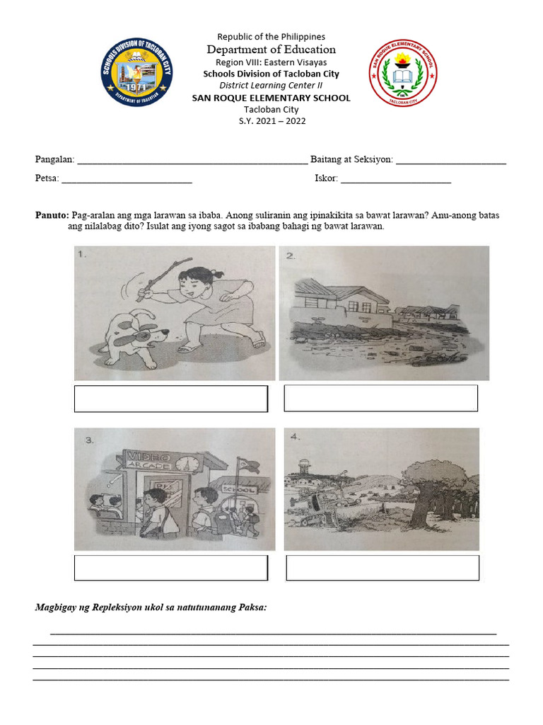 ESP 6 - Worksheet | PDF