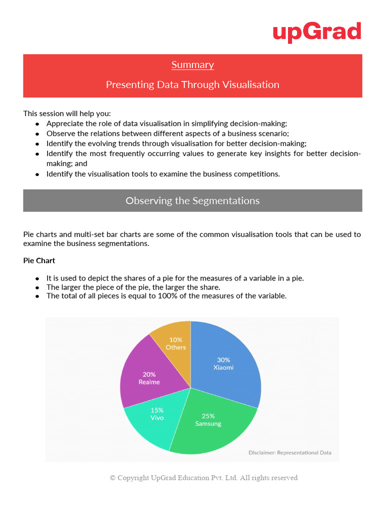 Presenting Data Through Visualisation | PDF