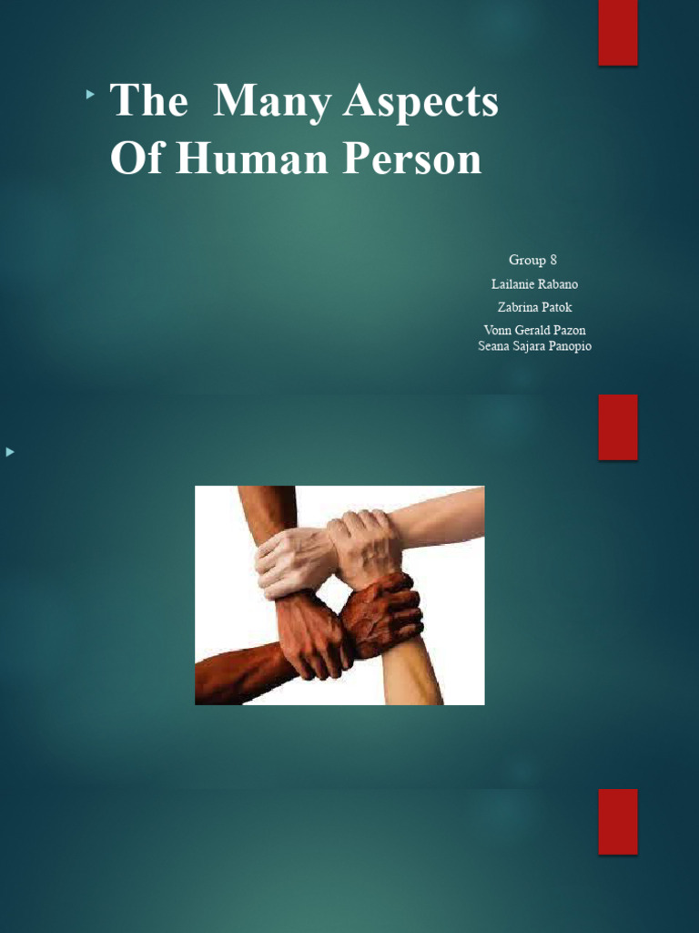 The Many Aspects of Human Person | PDF | Free Will | Dignity