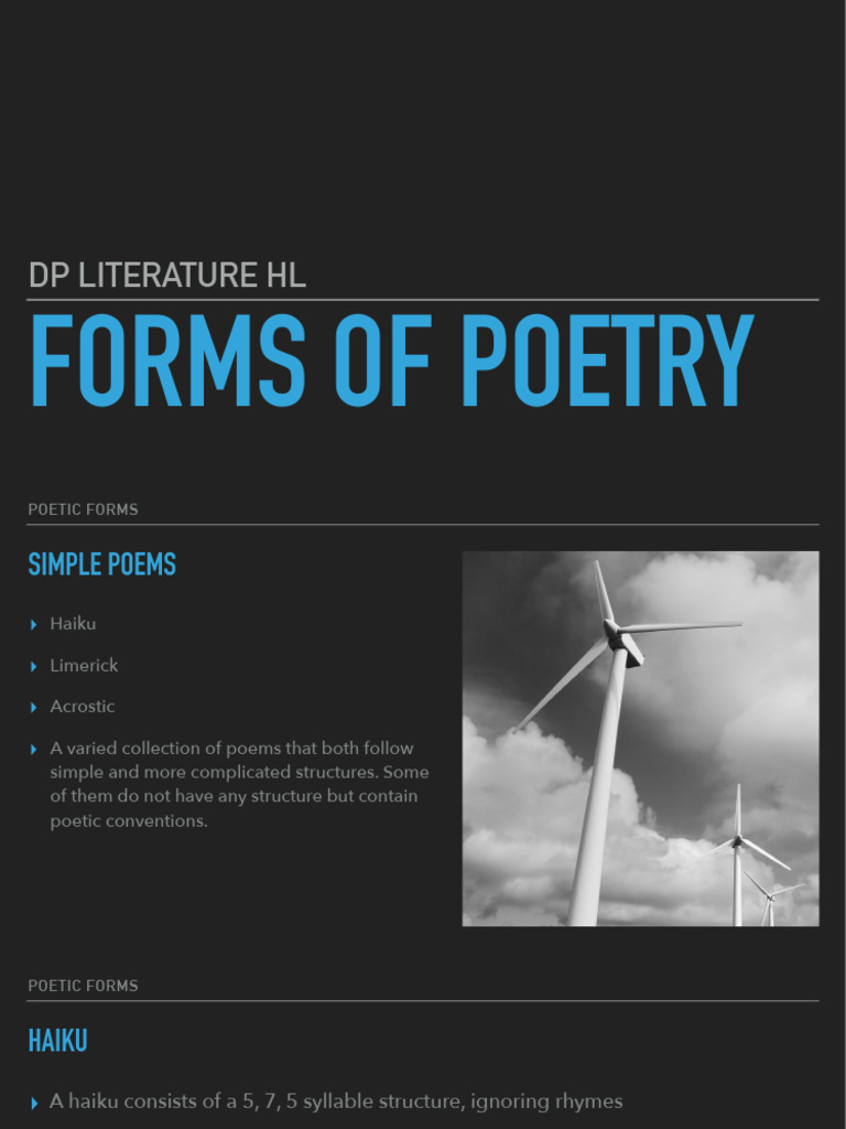 Poetic Forms | Download Free PDF | Poetry | Metre (Poetry)