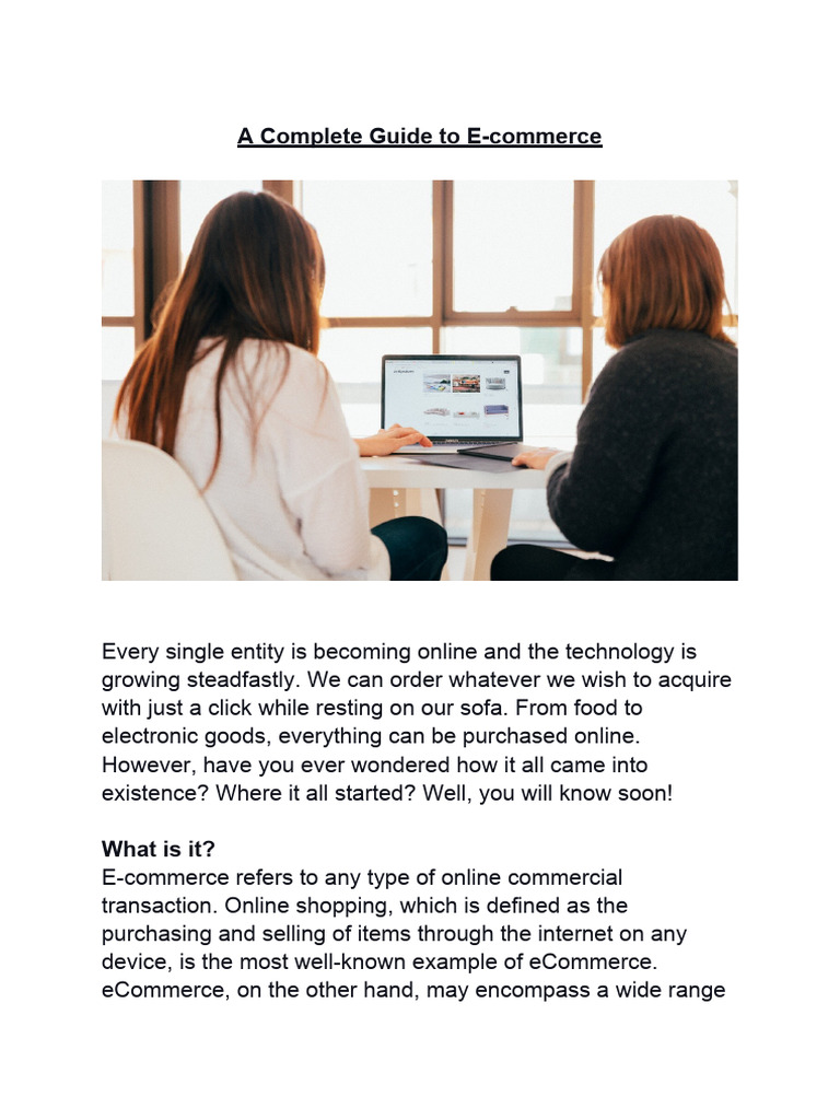 Ecommerce | PDF | E Commerce | Retail