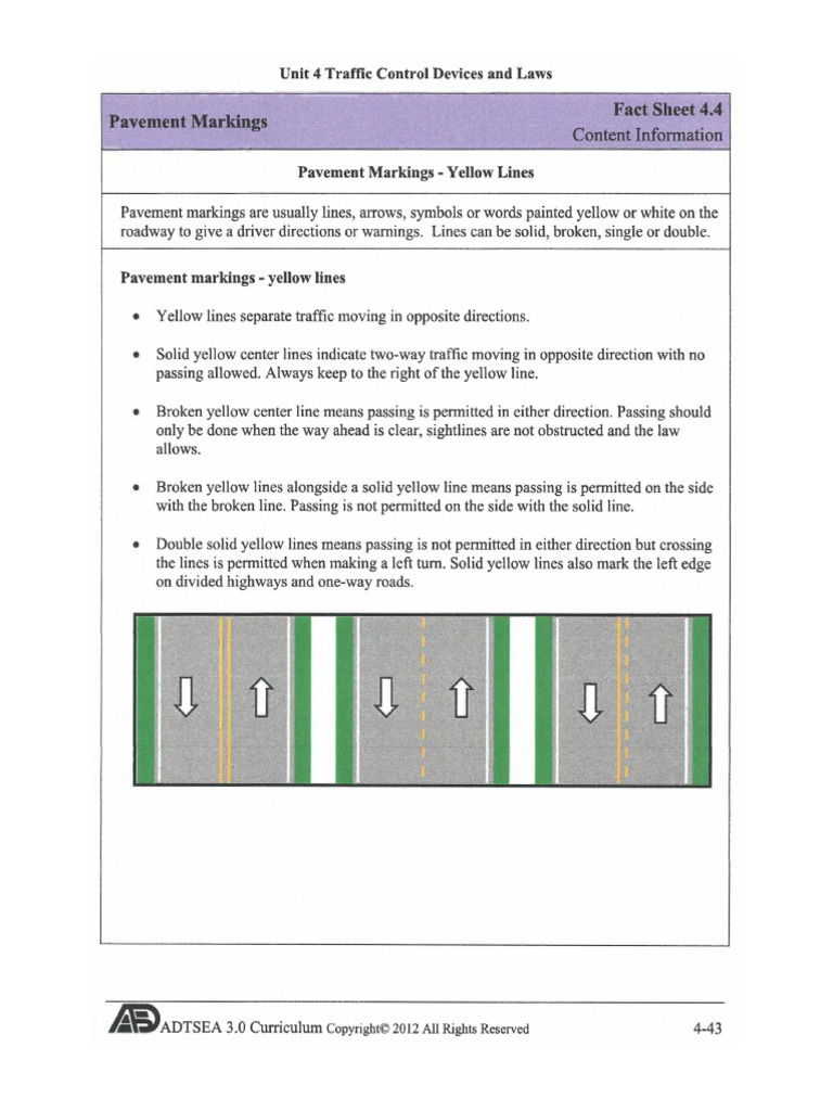 Pavement Markings 3 | PDF