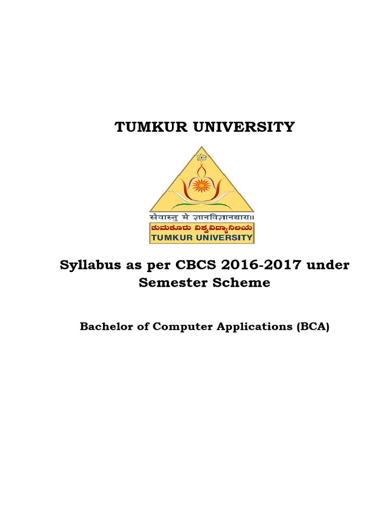 BCA Syllabus | PDF | Relational Database | Databases