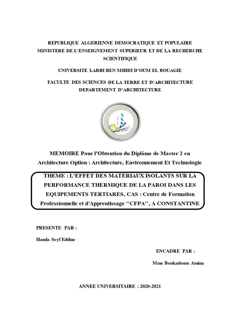 Final Memoire Hamla PDF | PDF