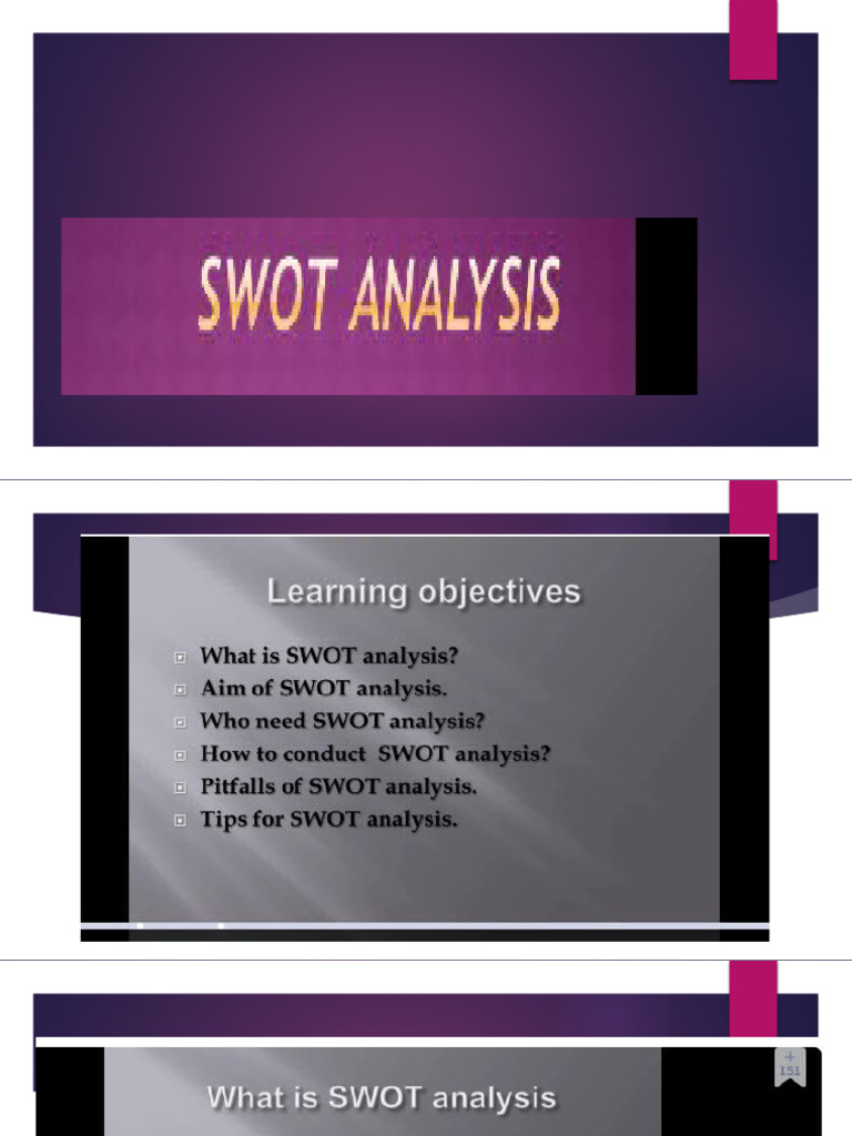 Swot Analysis | PDF | Career & Growth | Finance & Money Management