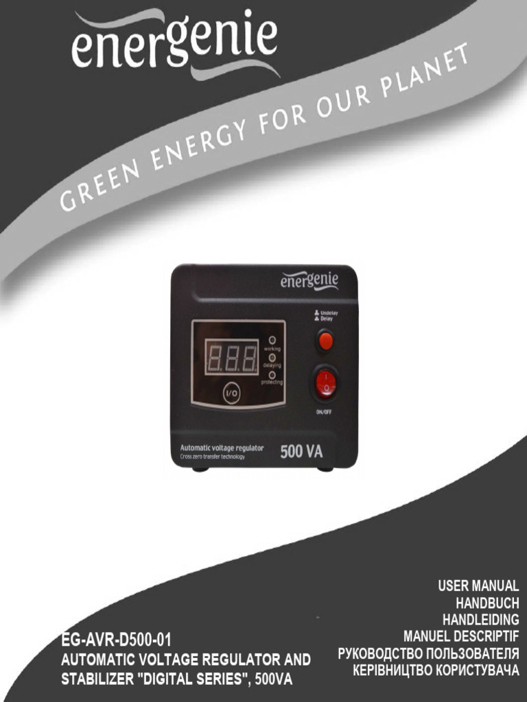 EG AVR D500 01 - Manual | PDF | Alternating Current | Electricity