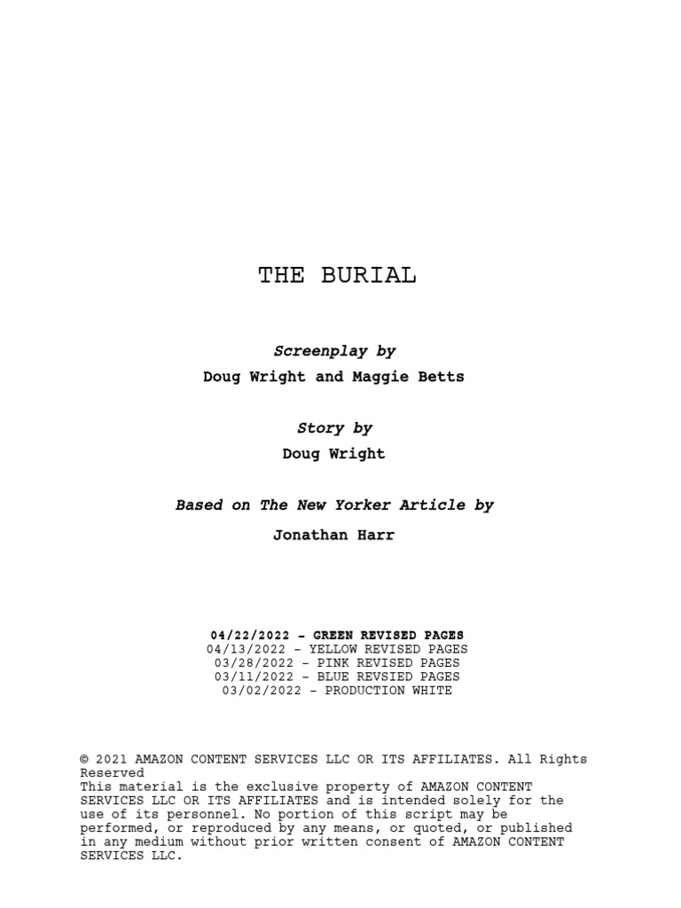 The Burial 2023 | PDF | Coffin
