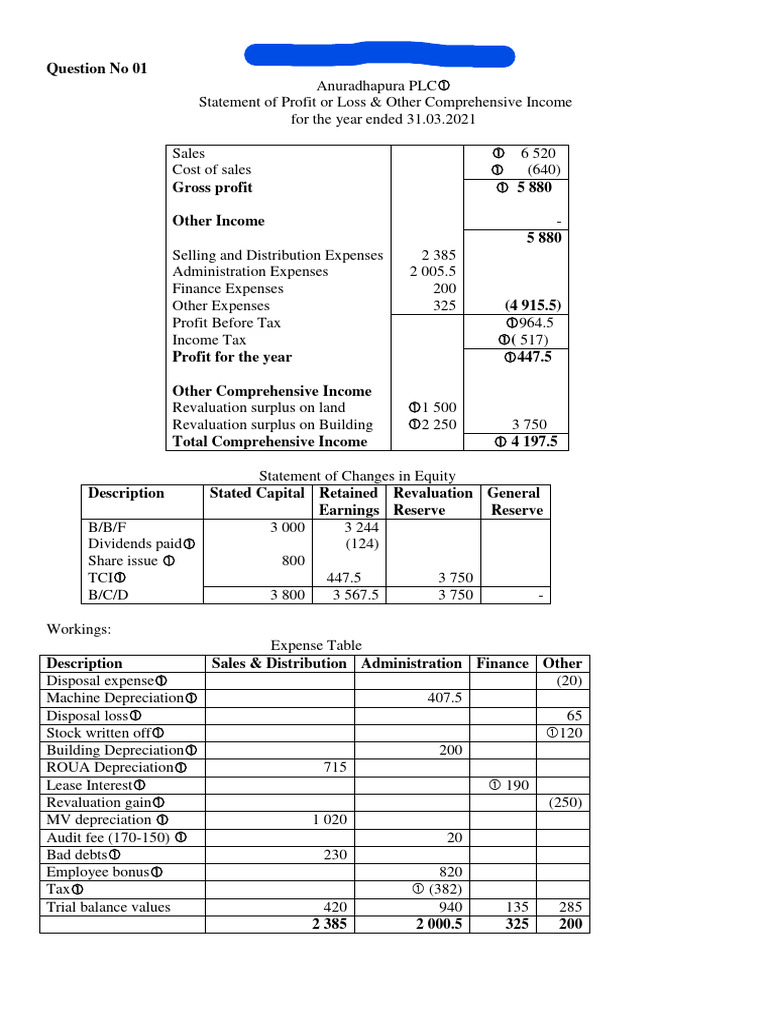 2021 Seminar Paper Marking Scheme | PDF | Fixed Asset | Expense