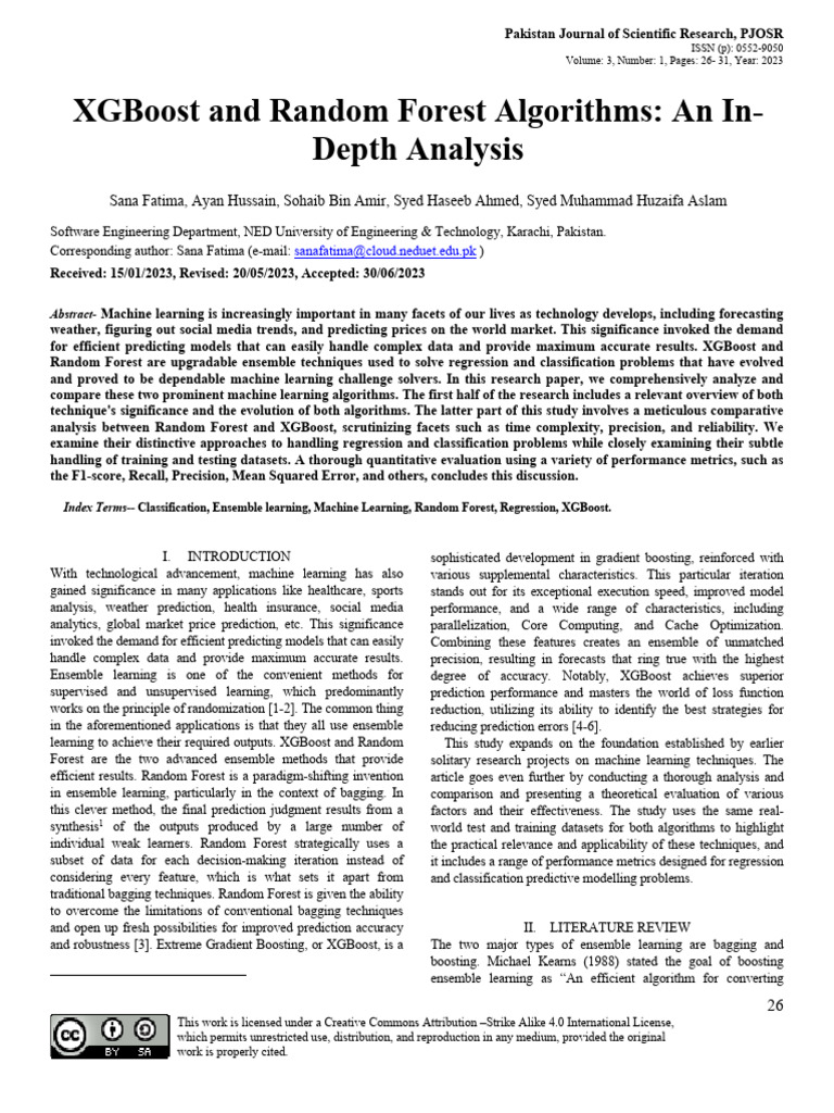 Xgboost And Random Forest Algorithms Pdf Computers