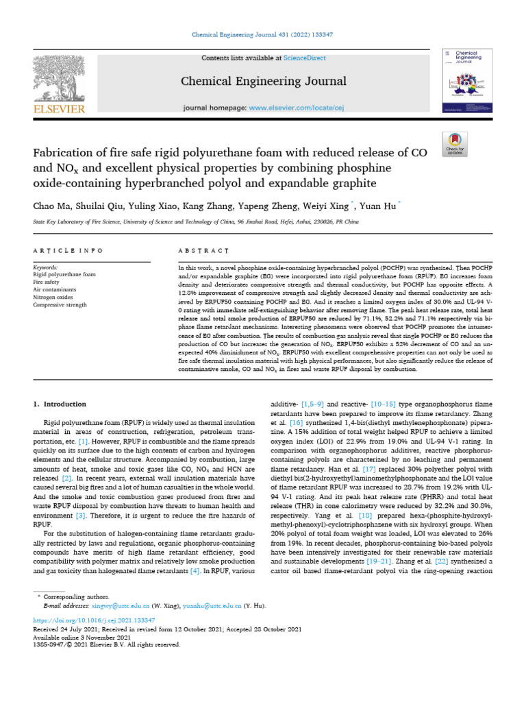 Ma Et Al Pdf Polyurethane Carboxylic Acid