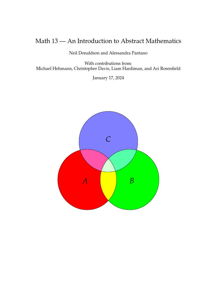 An Introduction To Abstract Mathematics | Download Free PDF | Mathematical Proof | Conjecture