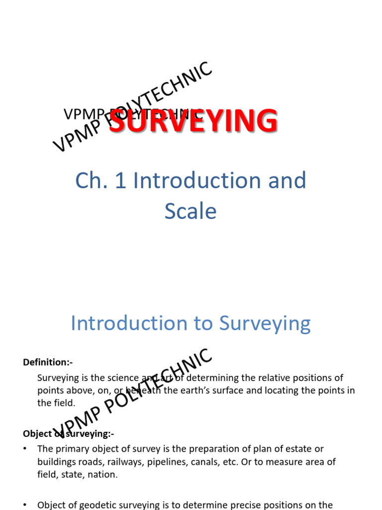 Introduction and Scale | PDF | Surveying | Map