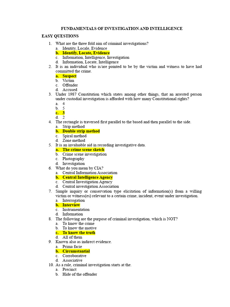Fundamentals of Criminal Investigation | PDF | Confession (Law) | Crime ...