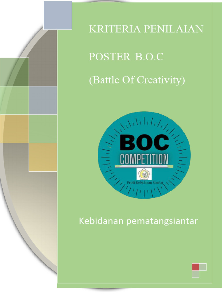 Kriteria Penilaian Lomba Poster Digital | PDF