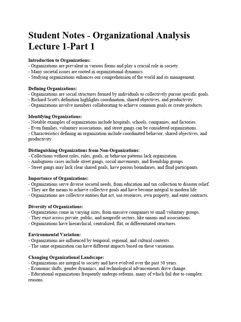 Organisational Analysis Pdf Decision Making Rationality