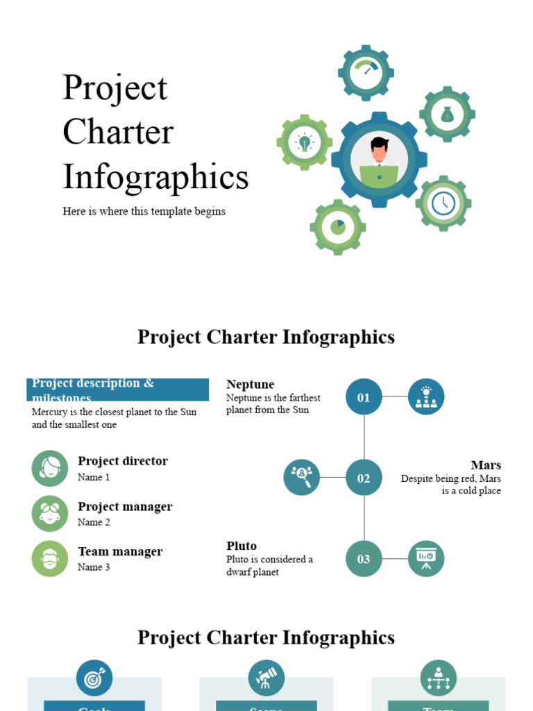 Project Charter Infographics by Slidesgo | PDF | Planets | Planets In ...
