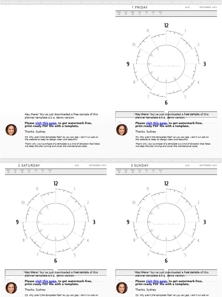 Daily Chronodex A5 To A4 | PDF