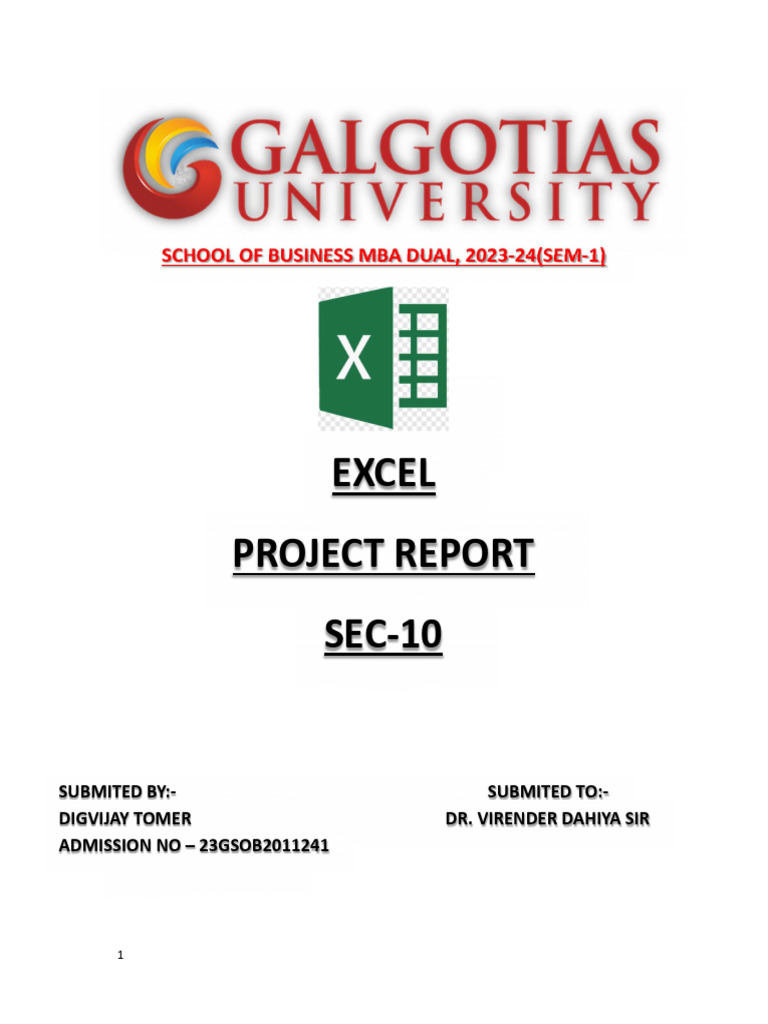 Excel Final Anant Shukla | PDF | Spreadsheet | Microsoft Excel Excel Final Anant Shukla | PDF | Spreadsheet | Microsoft Excel