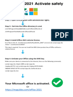 Activate Office 2021 Using CMD | PDF | Computers