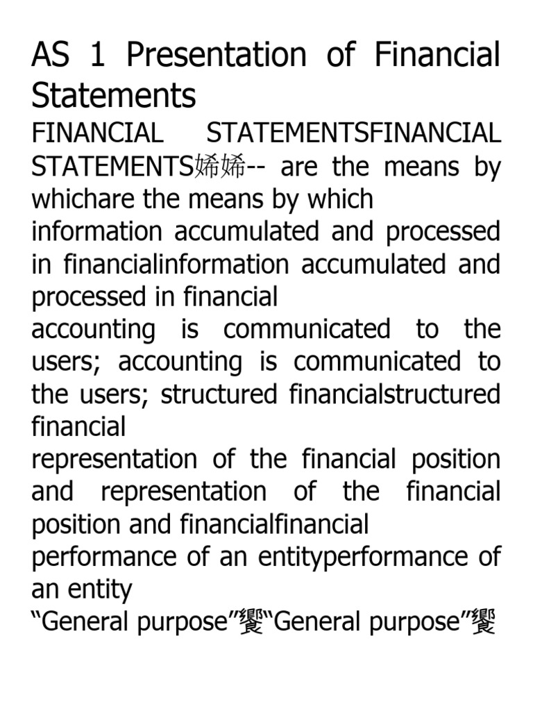 PAS 1 Presentation of Financial Statements | PDF | Accounting ...