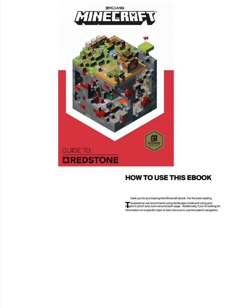 Minecraft Guide To Redstone by Mojang Ab Firm Jelley Craig Marsh Ryan ...