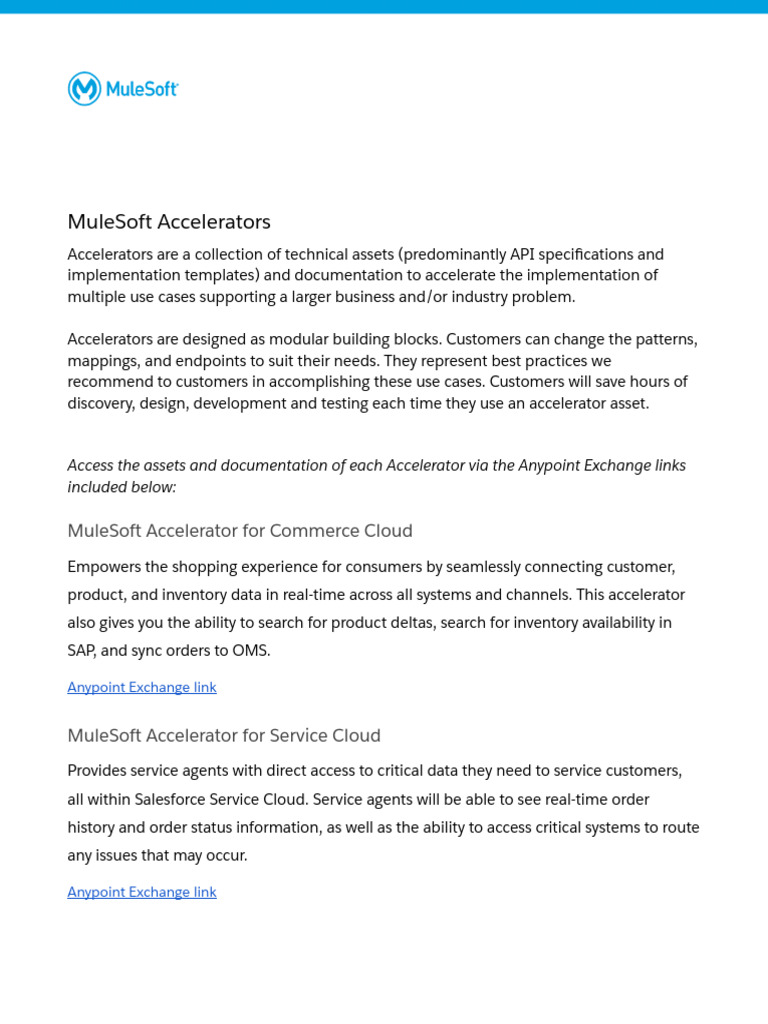 MuleSoft Accelerators Catalyst Asset | PDF | Computing | Information ...