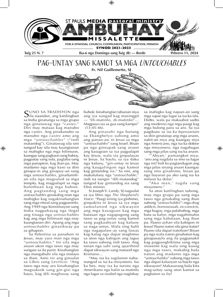 Pag-Untay Sang Kamot Sa Mga: Untouchables | PDF