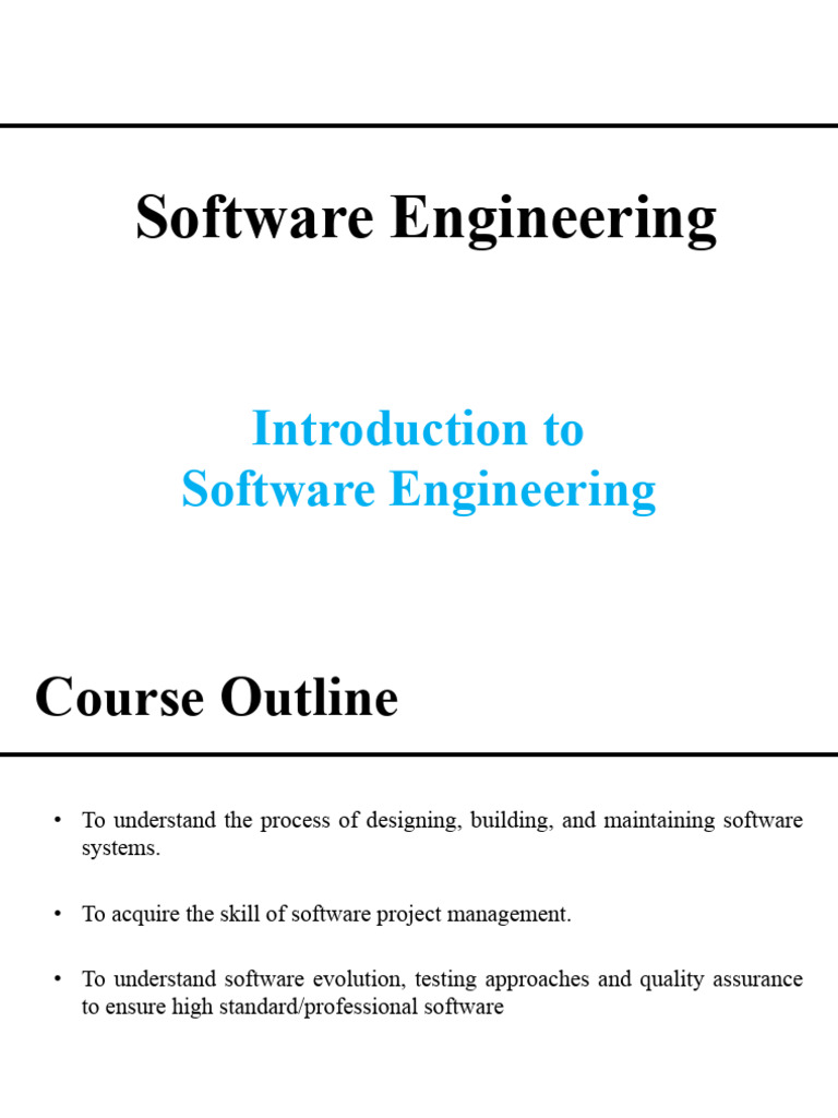 Introduction To Software Engineering | PDF | Software | Software ...