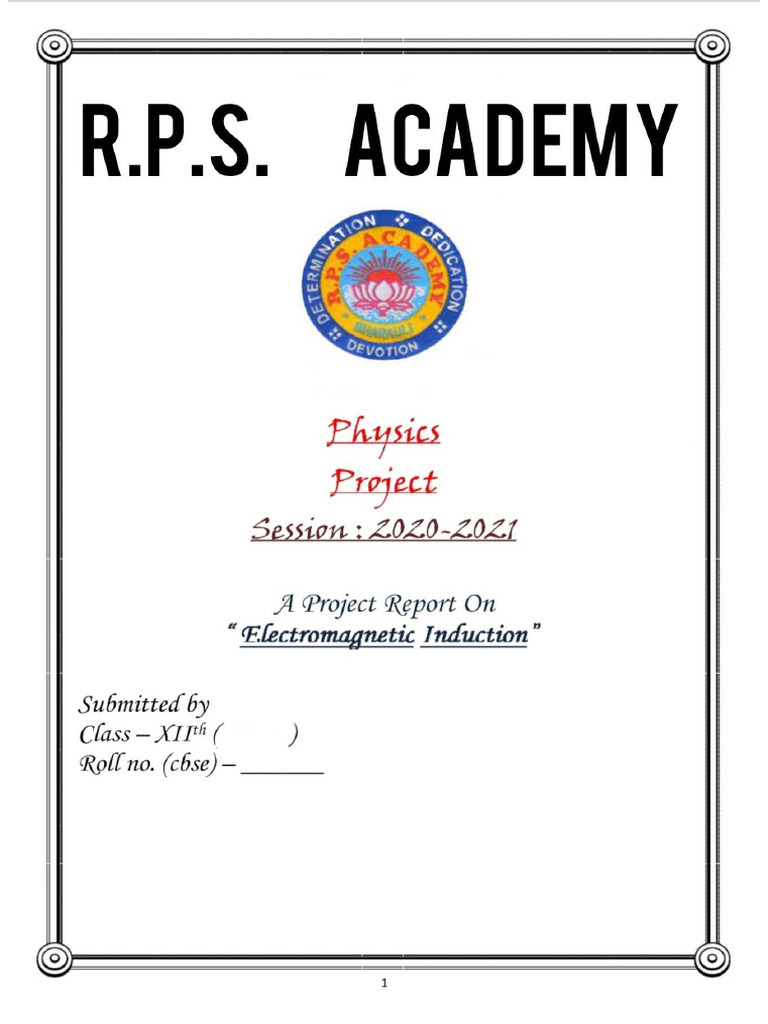 Physics Project | PDF