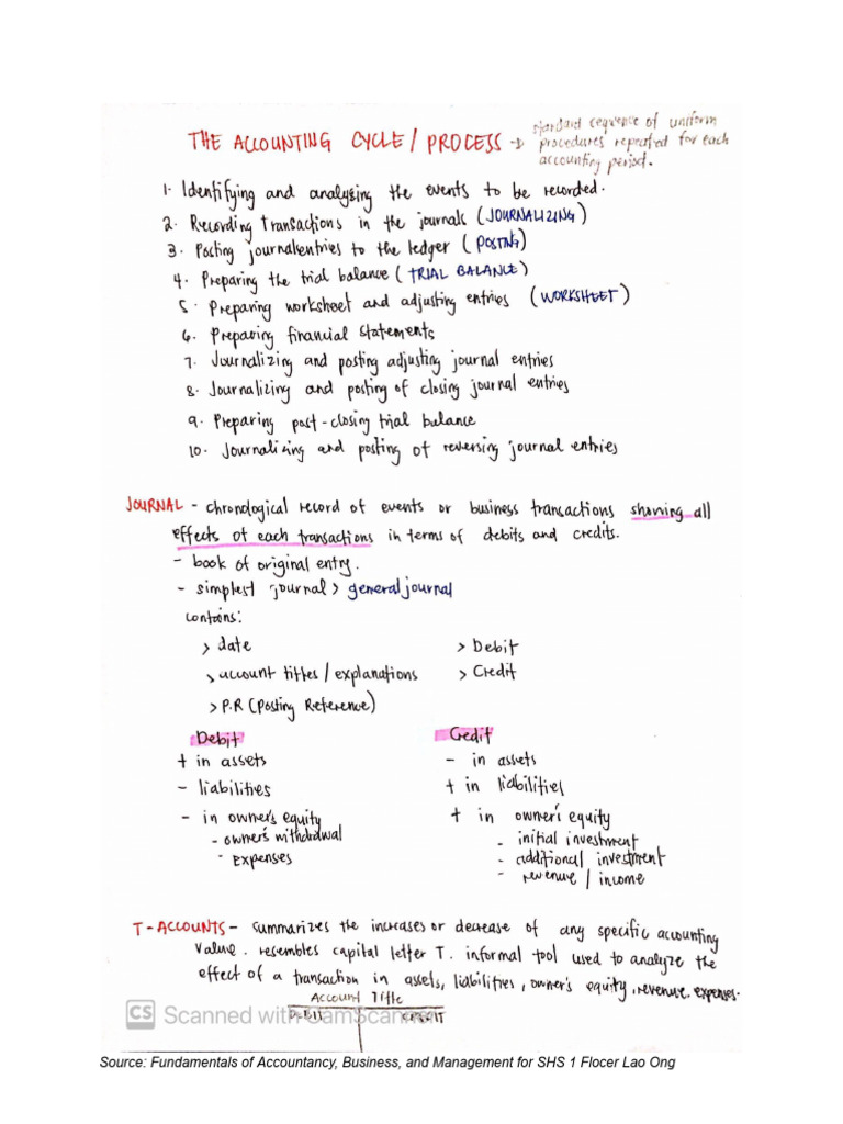 FABM1 - Accounting Cycle | PDF