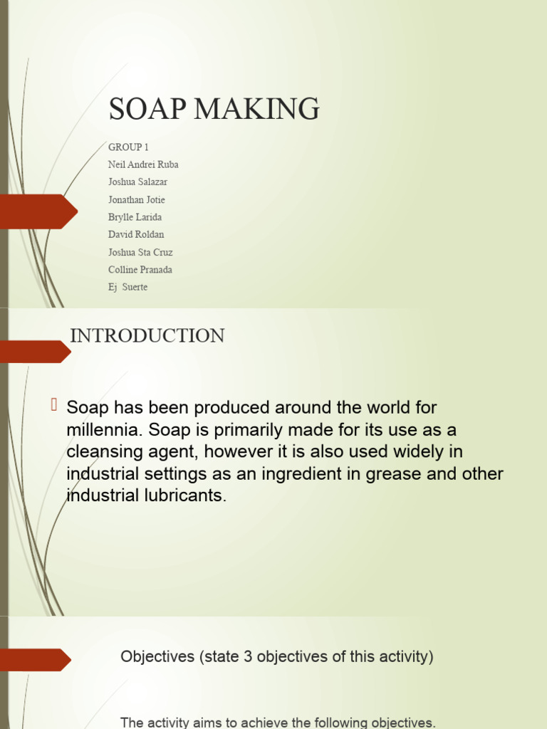 Soap Making: History and Methodology | PDF | Soap | Secondary Sector Of ...