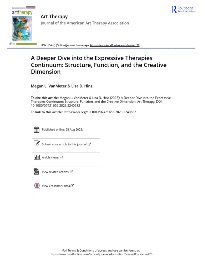 A Deeper Dive Into The Expressive Therapies Continuum Structure ...