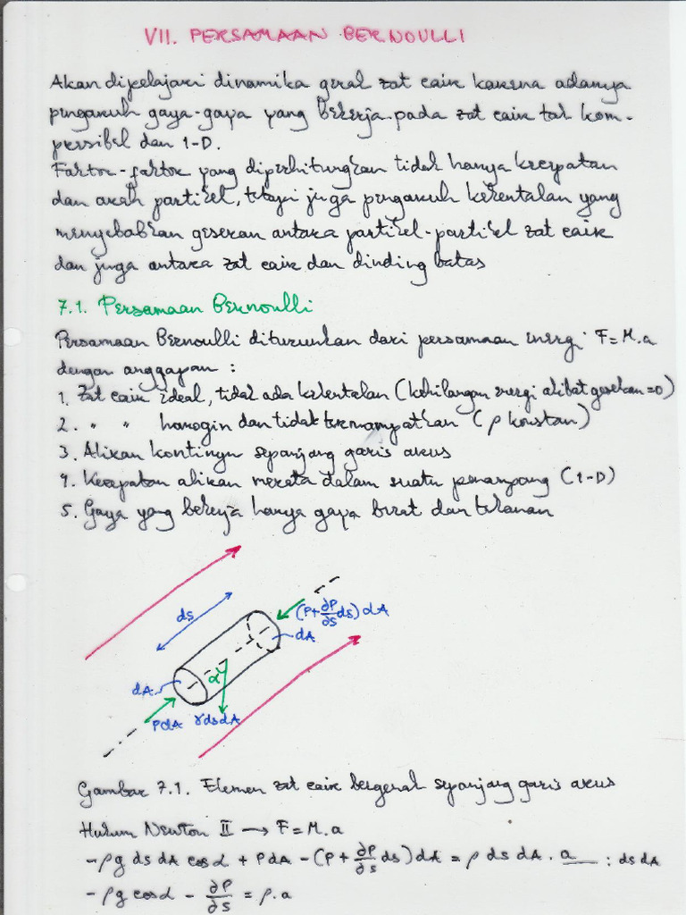 Persamaan Bernoulli | PDF