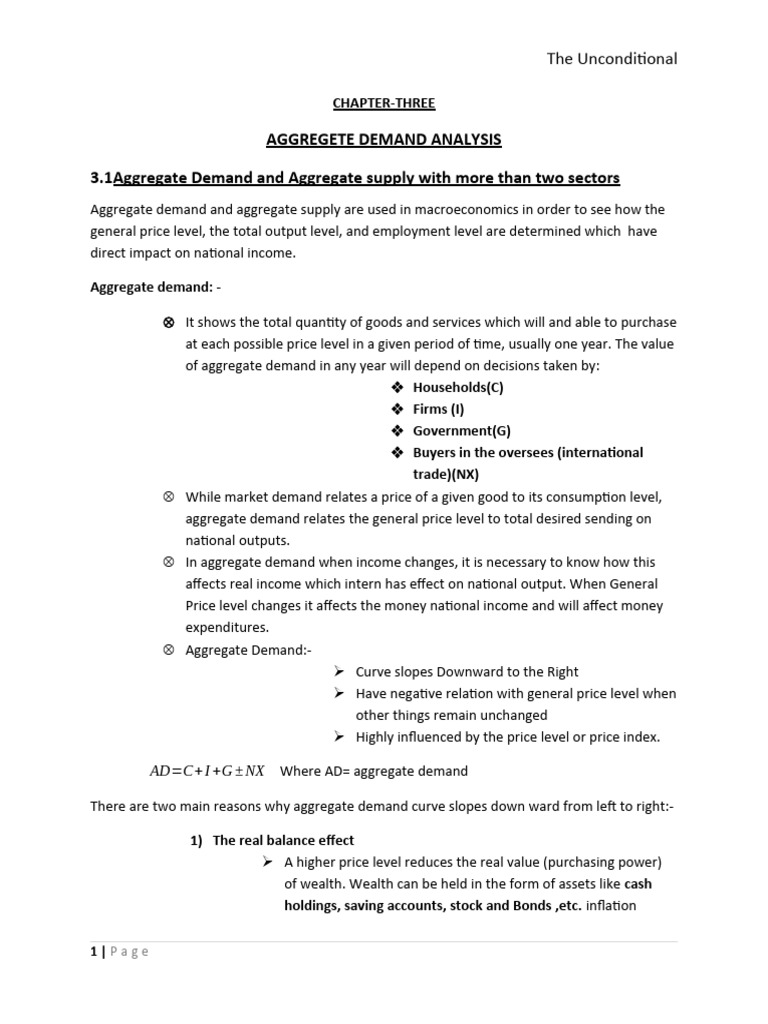 Aggregate Demand and Supply Analysis | PDF | Economics | Macroeconomics