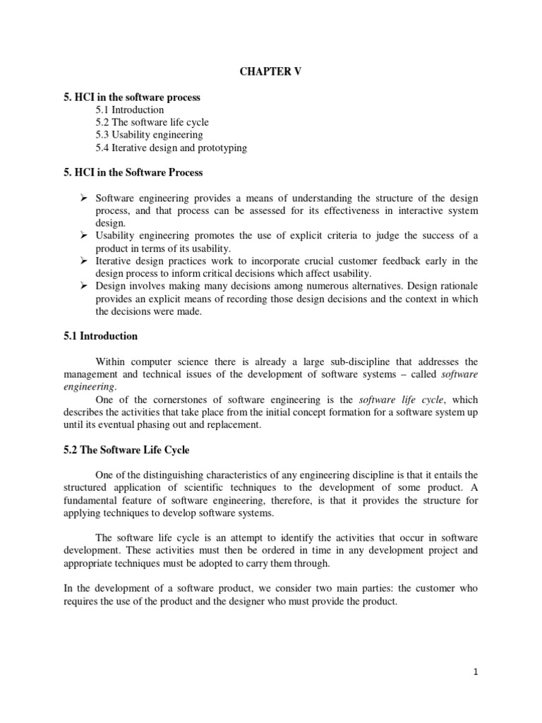 Chapter V | PDF | Usability | Computer Programming