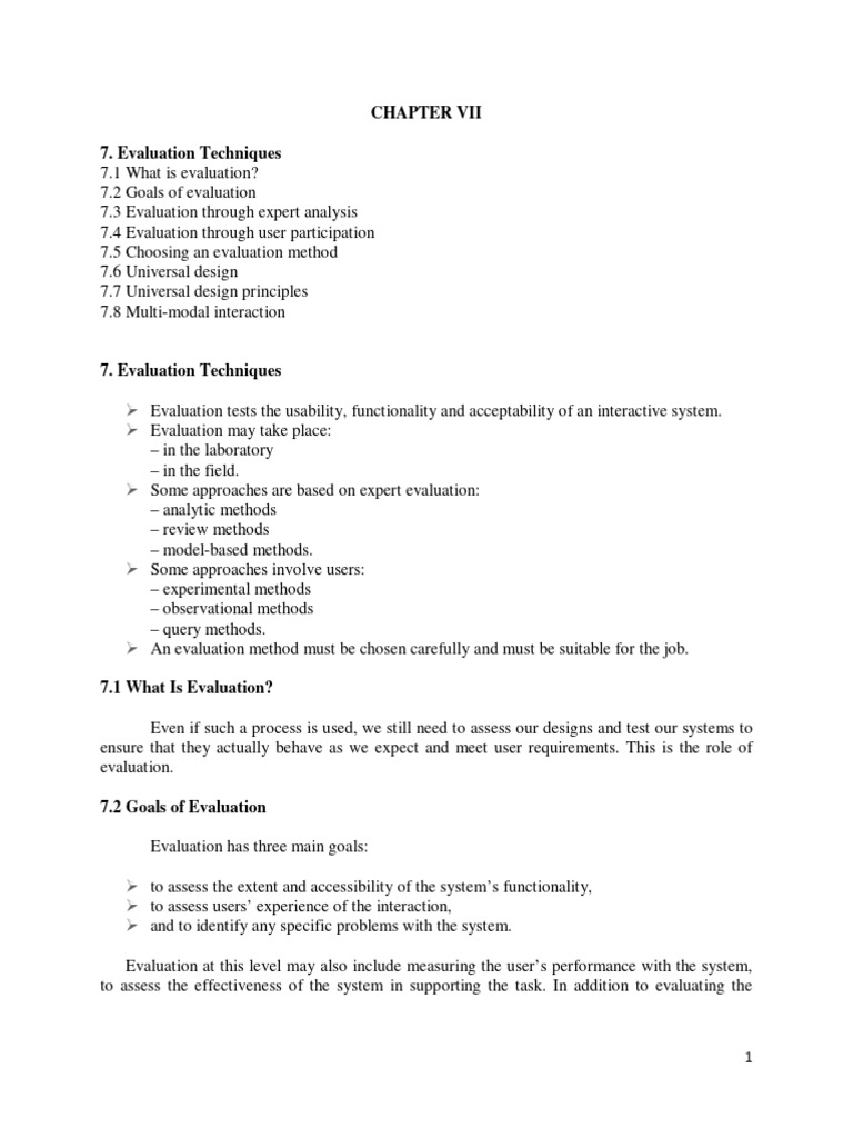 CHAPTER 7 - Human Computer Interaction | PDF | Experiment | Usability