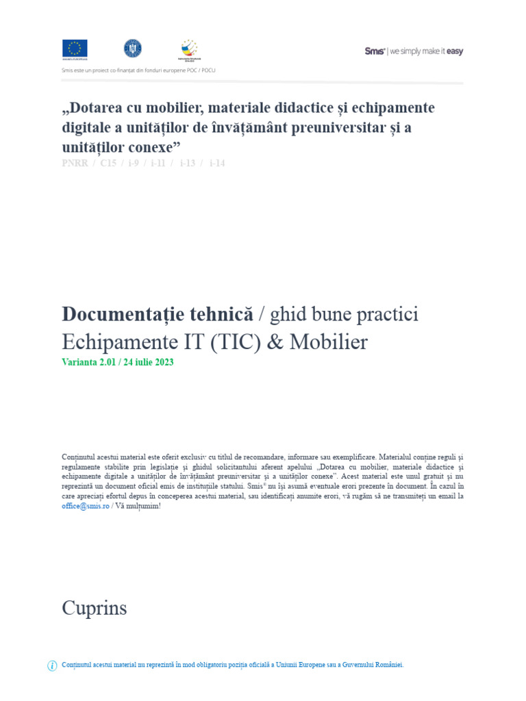 C15 - Documentație Tehnică - Ghid Bune Practici - v2-01 | PDF